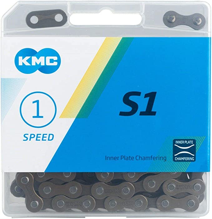 Bicycle Chain KMC 1 Speed S1 MTB Road Bike 114L BMX City Bike Chains ...