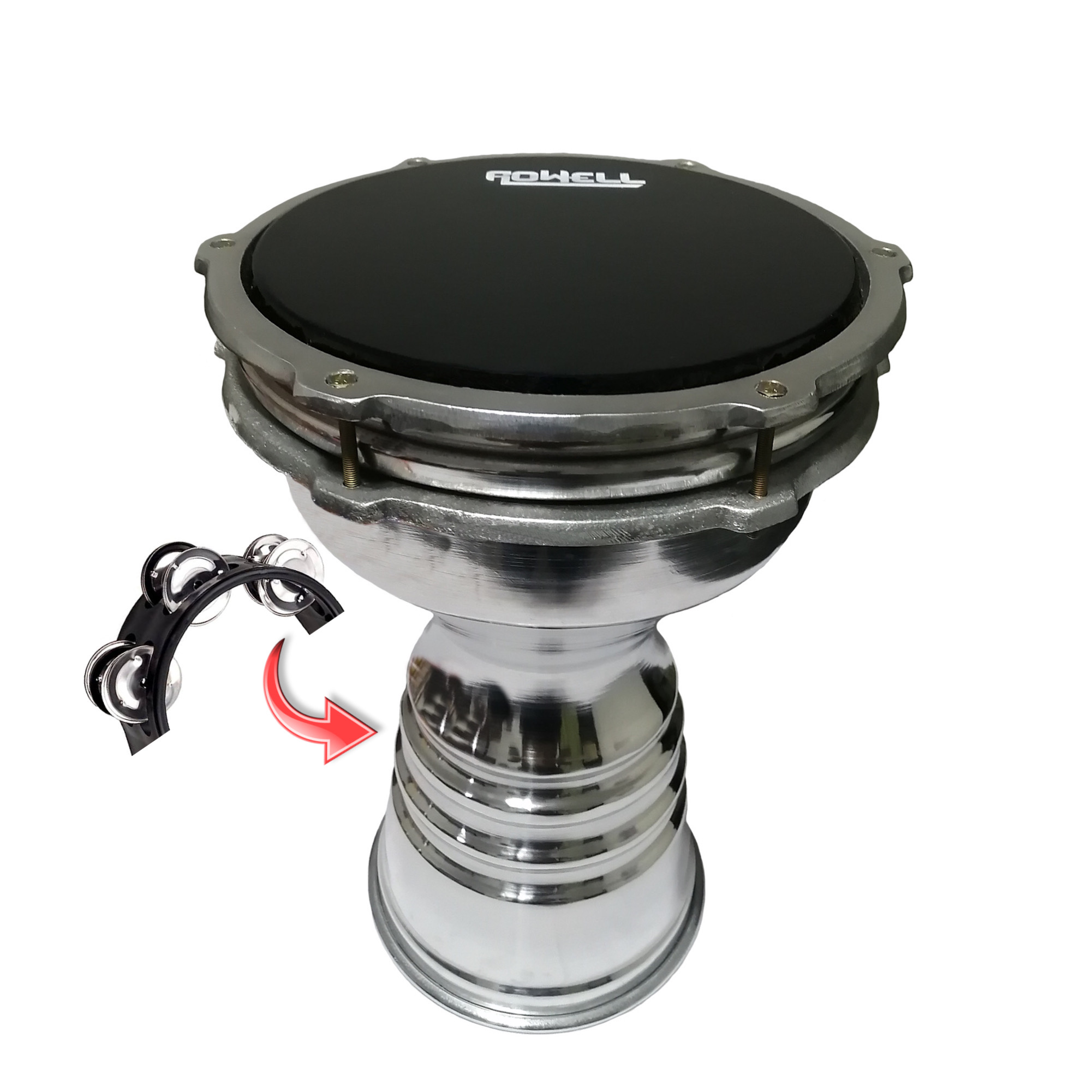 9 Inch Darbuka with Chal Maxtone Aluminium 2 Years warranty Darbuka ...