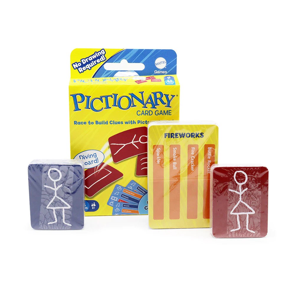 PICTIONARY CARD GAME- No Drawing Required, Updated Club Cards- Family ...