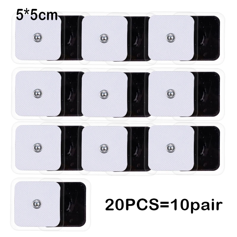 20/10PCS Self Adhesive Replacement Tens Electrode Pads Square Muscle ...