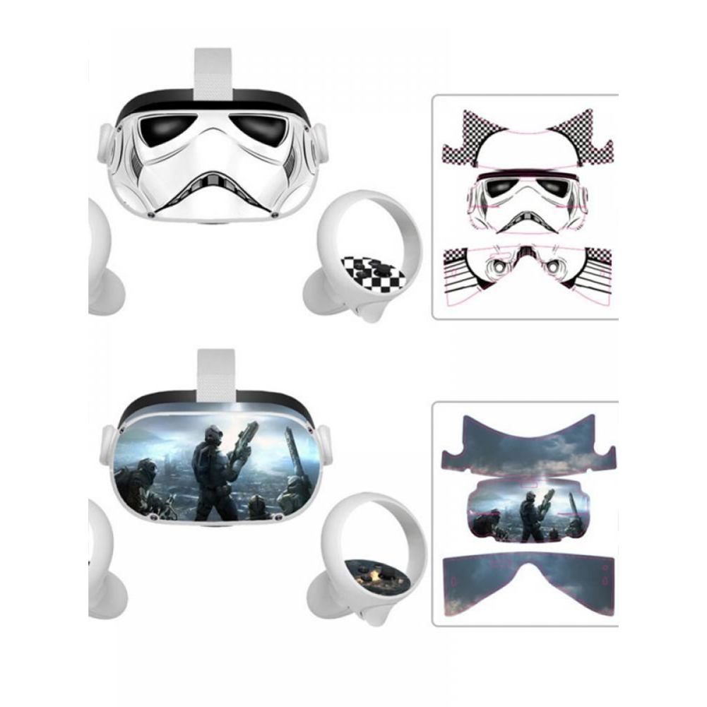 bellylady Oculus Quest 2 Pvc Protective Sticker Precise Cutting Vr Mask ...
