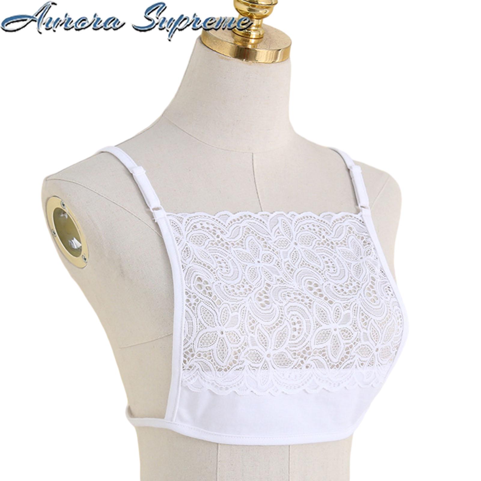 Adjustable Bust Top Lace Tube Top Vest Women's Sling Camisole Bra Soft ...