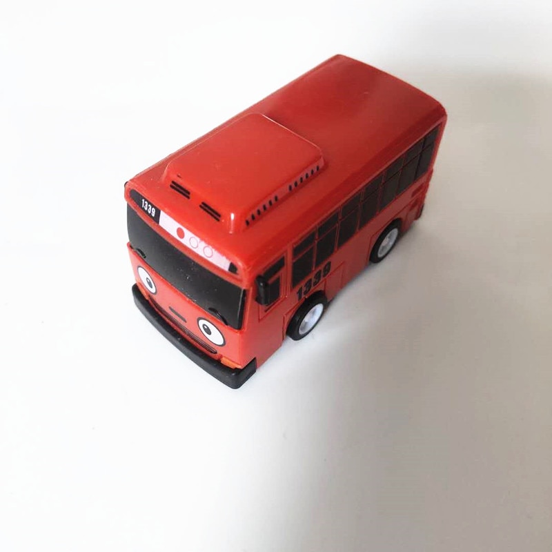 New 4pcs/set Tayo the Little Bus Mini Plastic Pull Back Blue Tayo Red ...
