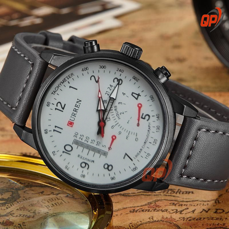 CURREN Luxury Leather Band Wrist Watch | Daraz.lk