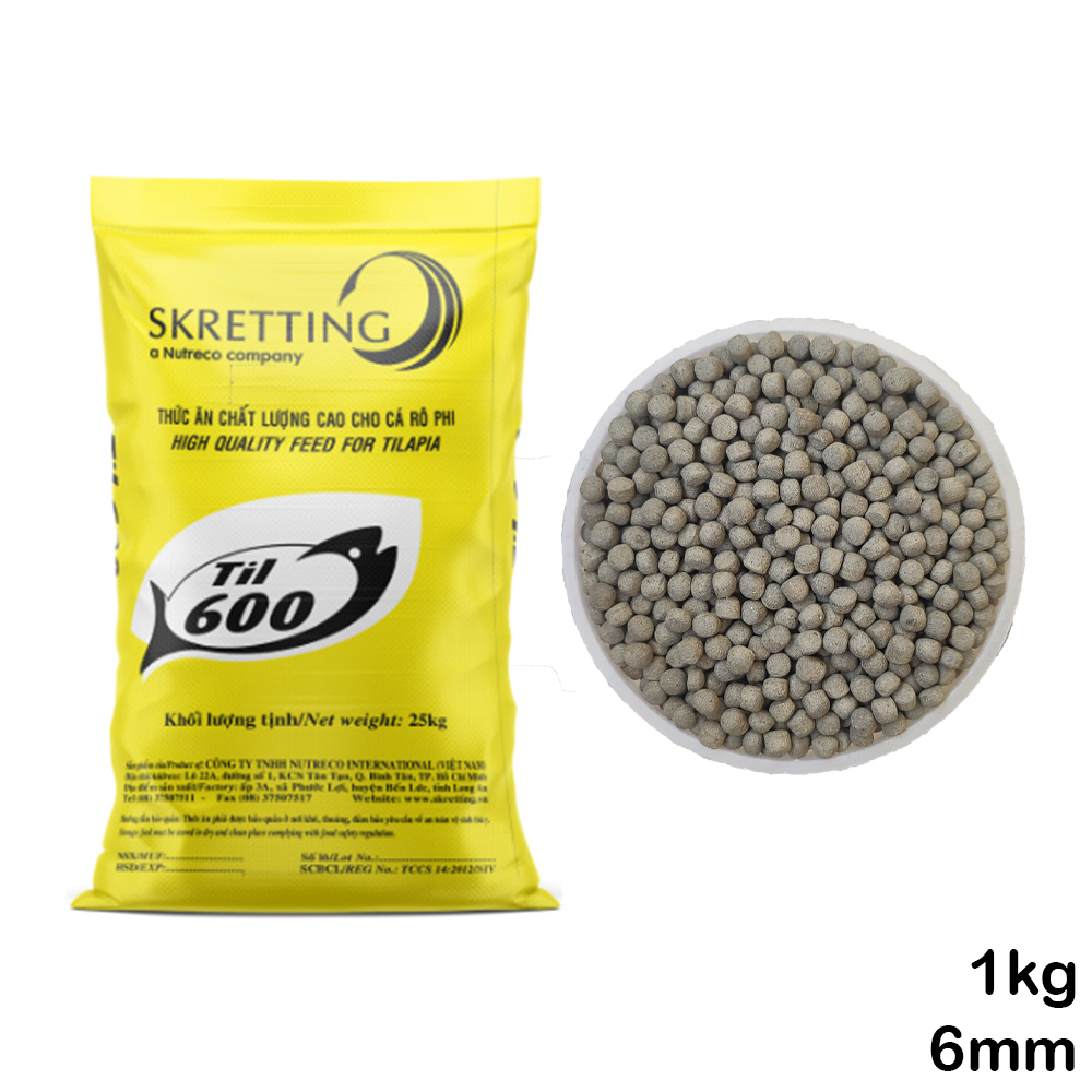 SKRETTING Til-600 1kg (Repacked) 6mm High Protein Fish Food Aquarium ...