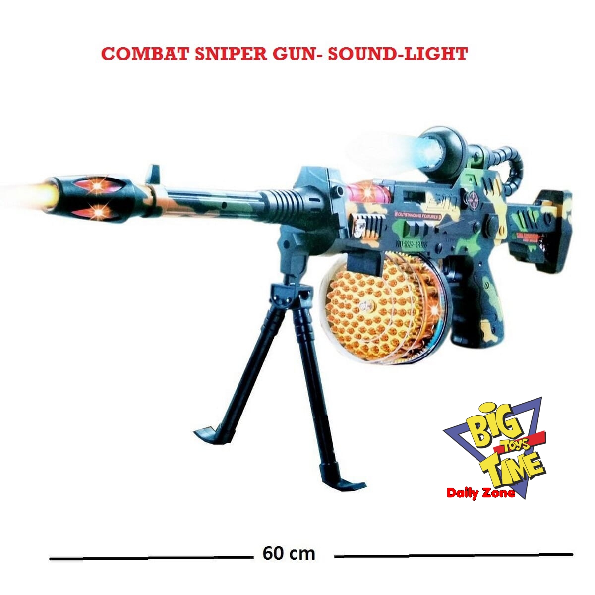 Combat Sniper - Army Style Musical Toy Gun | Daraz.lk