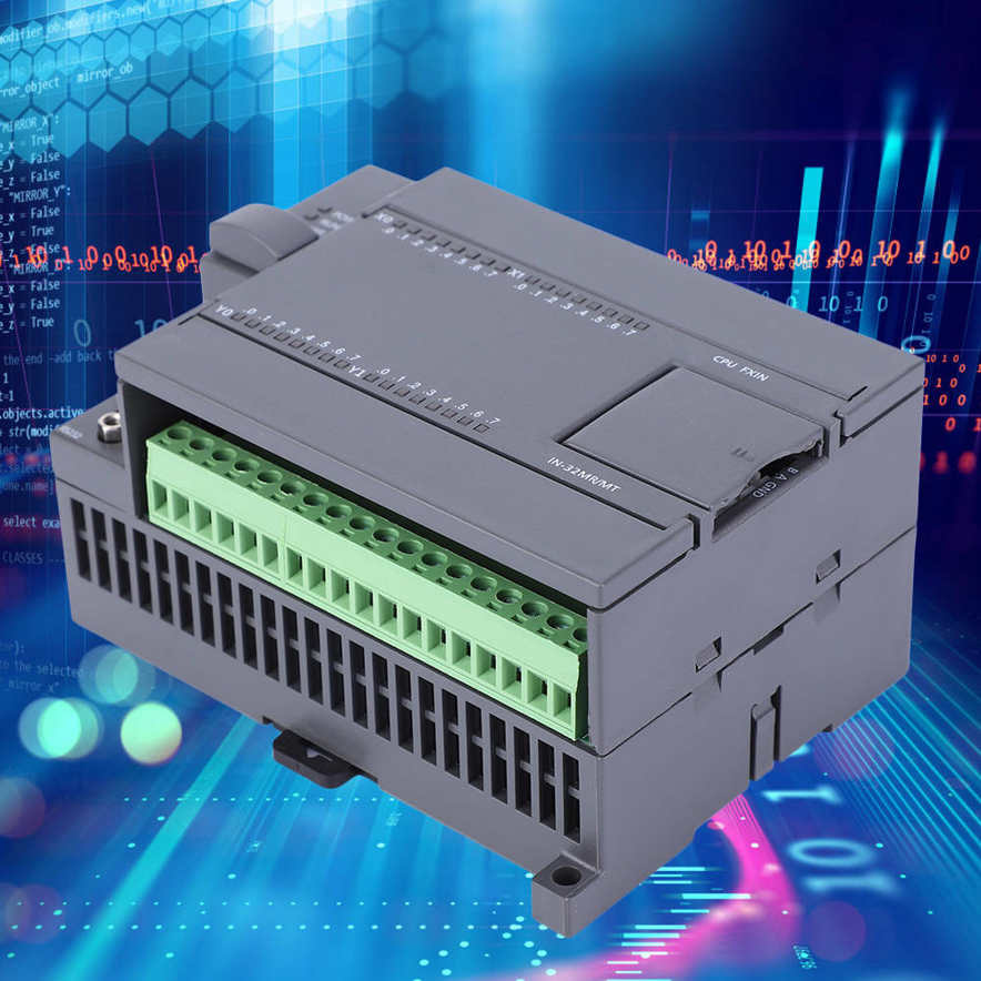 PLC Board 24V Anti-Interference 16 Relay Output Programmable Logic Controller for Mitsubishi GX ...