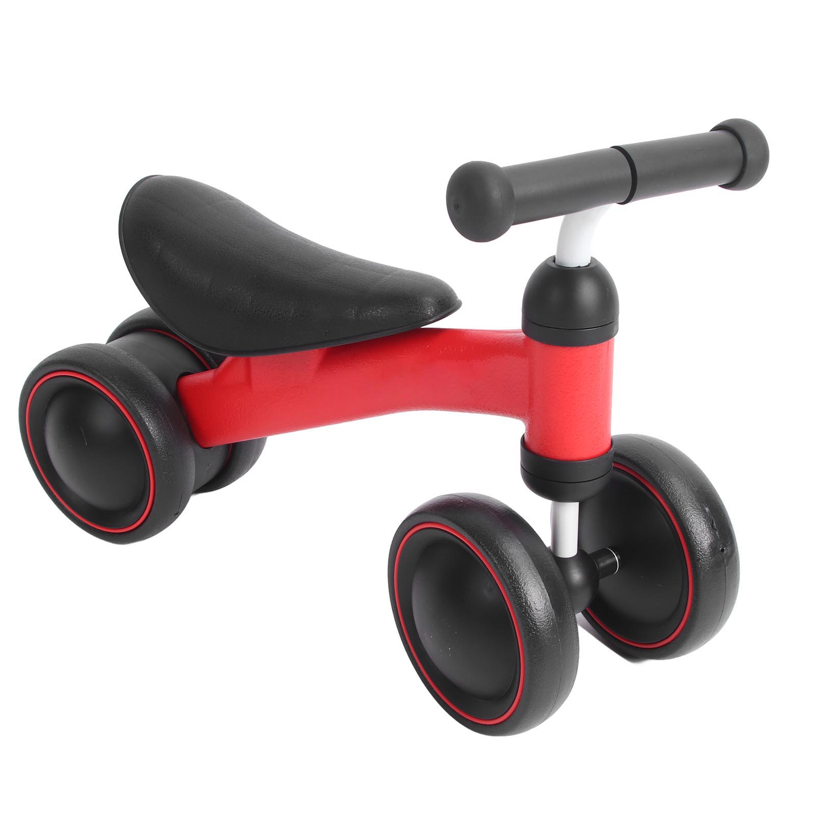 Non Pedal Infant 4 Wheels Bicycle Red Baby Balance Walker Toy Safety ...