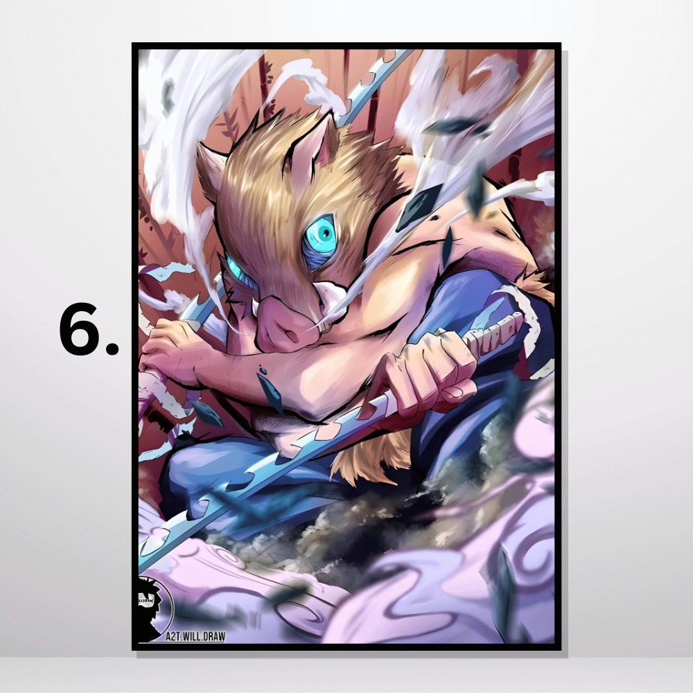 A3/A4 Size Framed wall posters demon slayer anime wall posters wall ...
