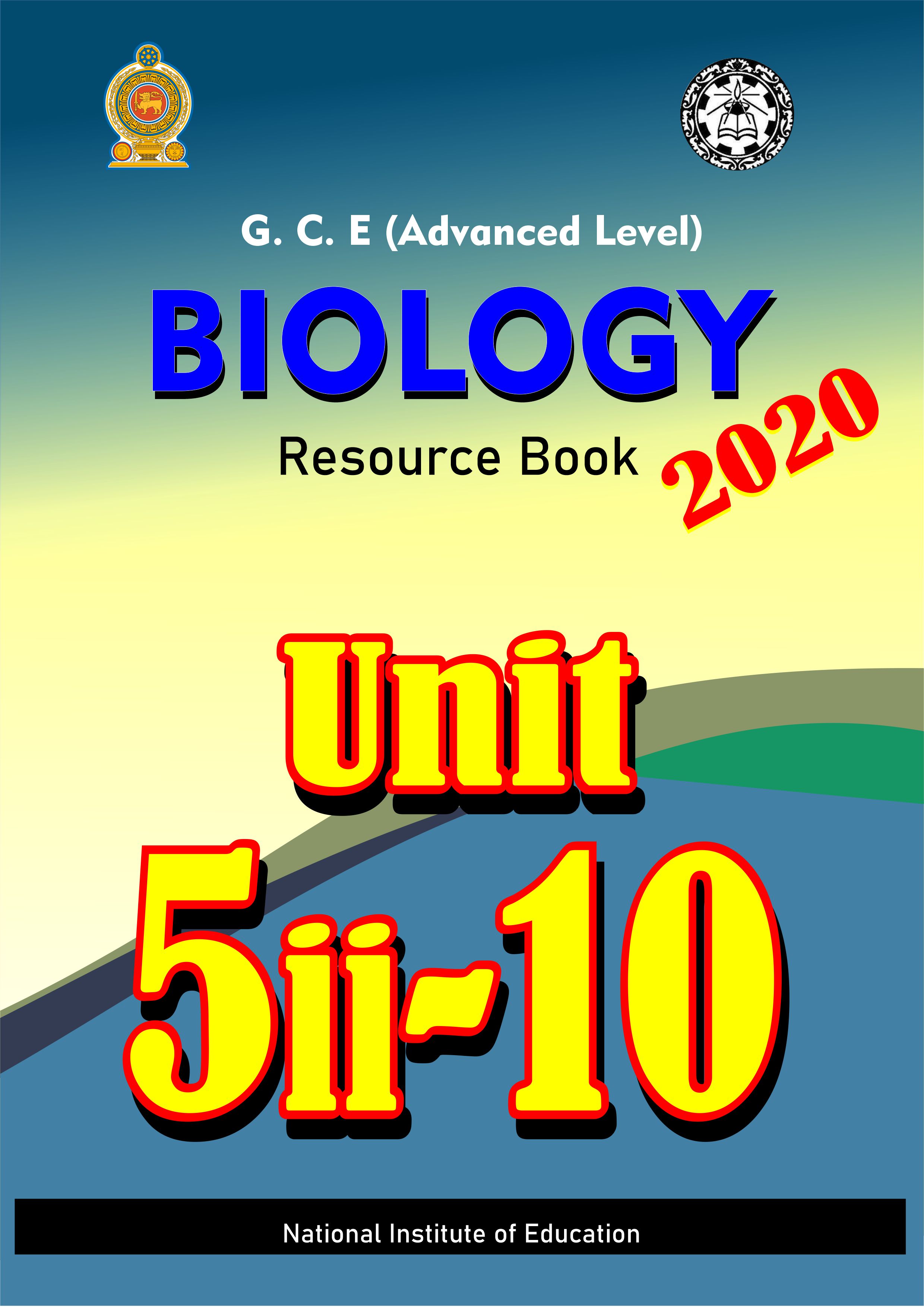 Advanced Level Biology Resource Book Unit 5ii - 10 English Medium ...