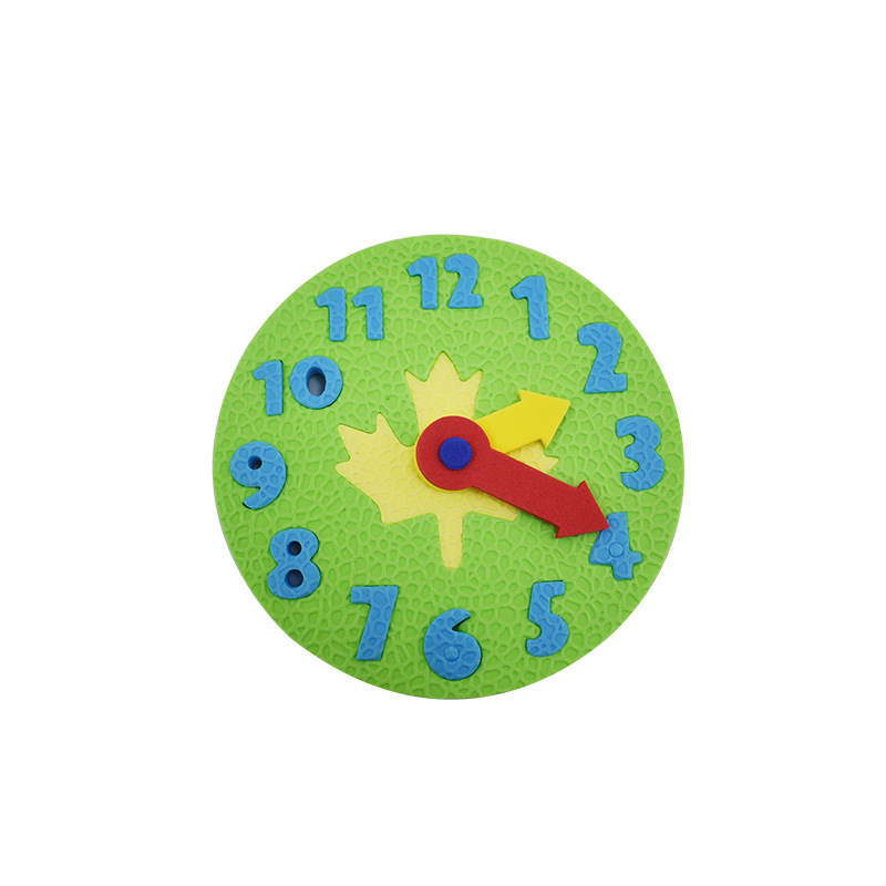 MuXiaRe 1 Pc Teaching Kindergarten Manual Diy EVA Clock Early Learning ...