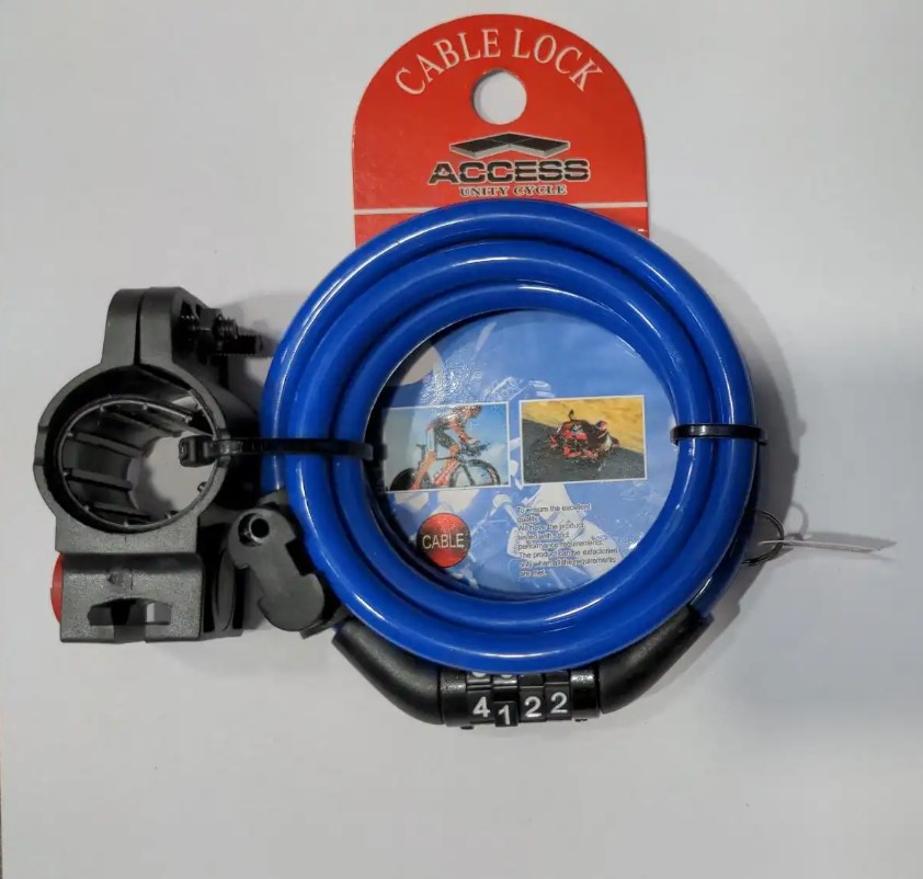 Bicycle MTB Wire Locks, Key / Password Chain and Cable Lock 1000mm ...