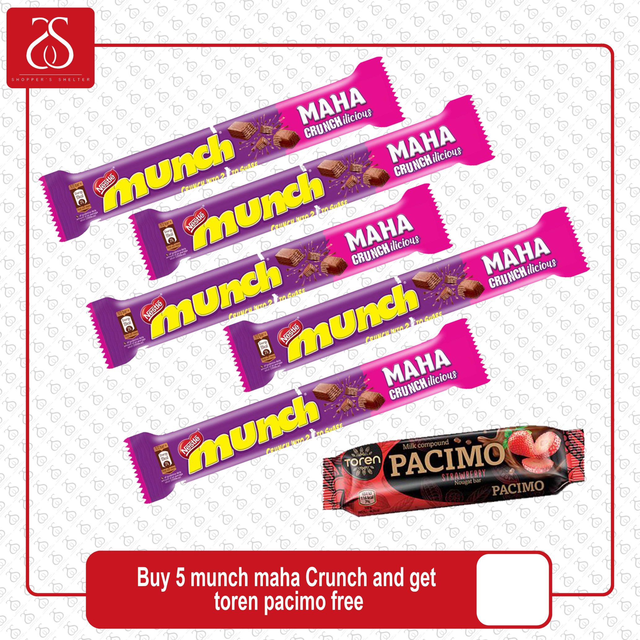 Buy 5 munch maha Crunch and get toren pacimo free | Daraz.lk
