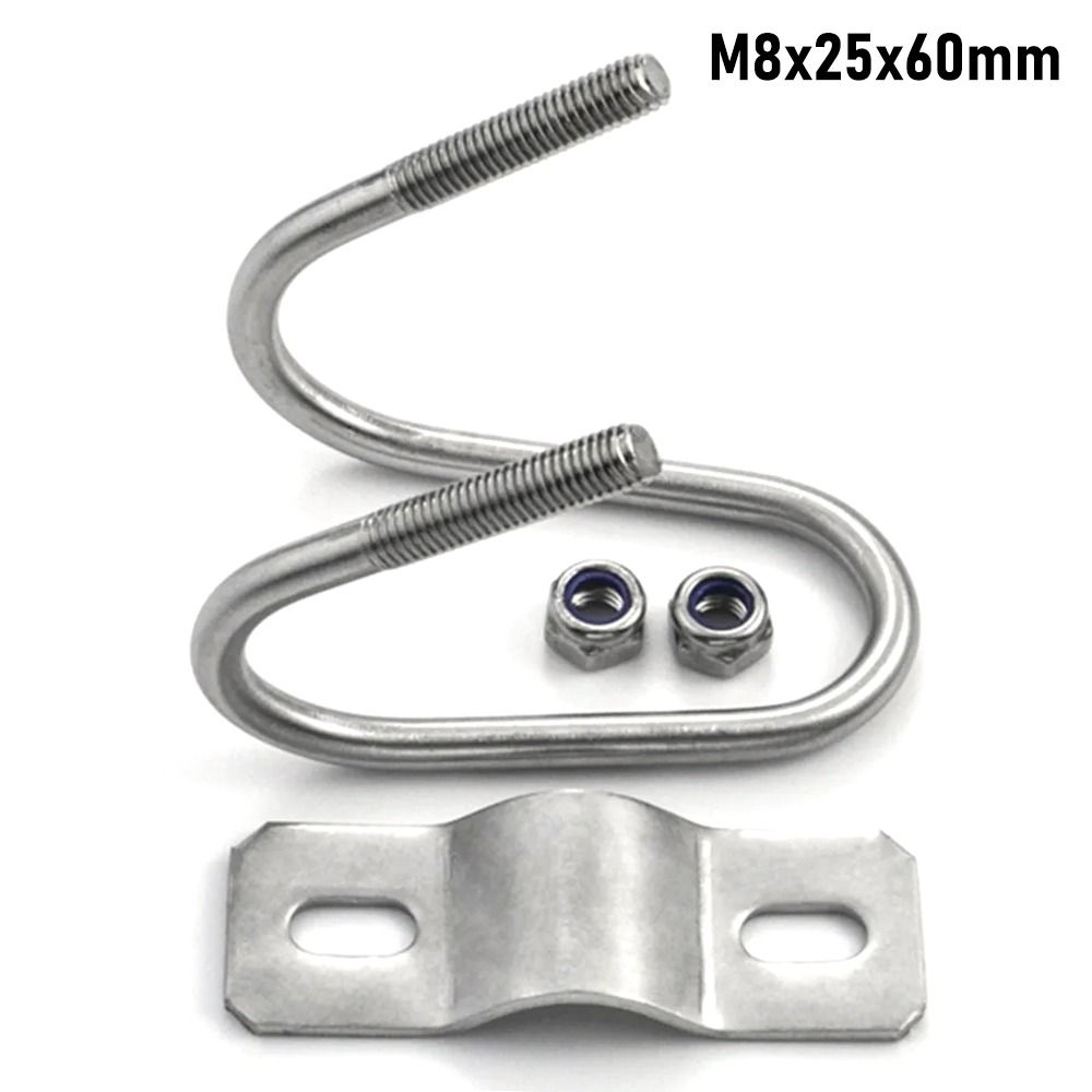 1Pcs Durable Double U-Cross U Bolt Cross Clamp Scaffolding Fixing Hose ...