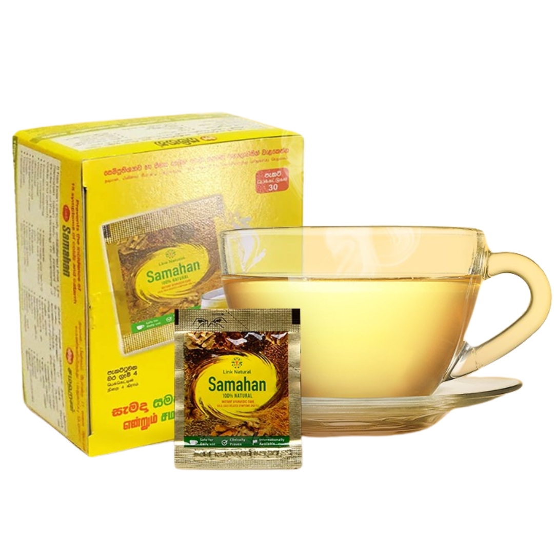 Samahan Ayurvedic Herbal Tea - 30 Packets | Traditional Sri Lankan ...