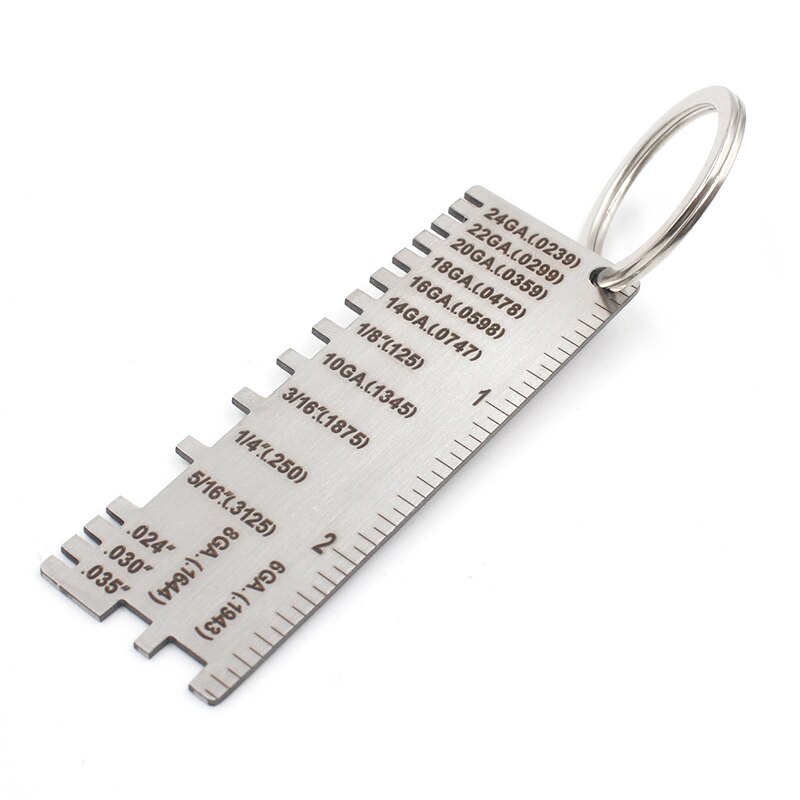 Welding Gauge Set 25-3000um Wet Film Comb + Wire Metal Sheet Thickness ...