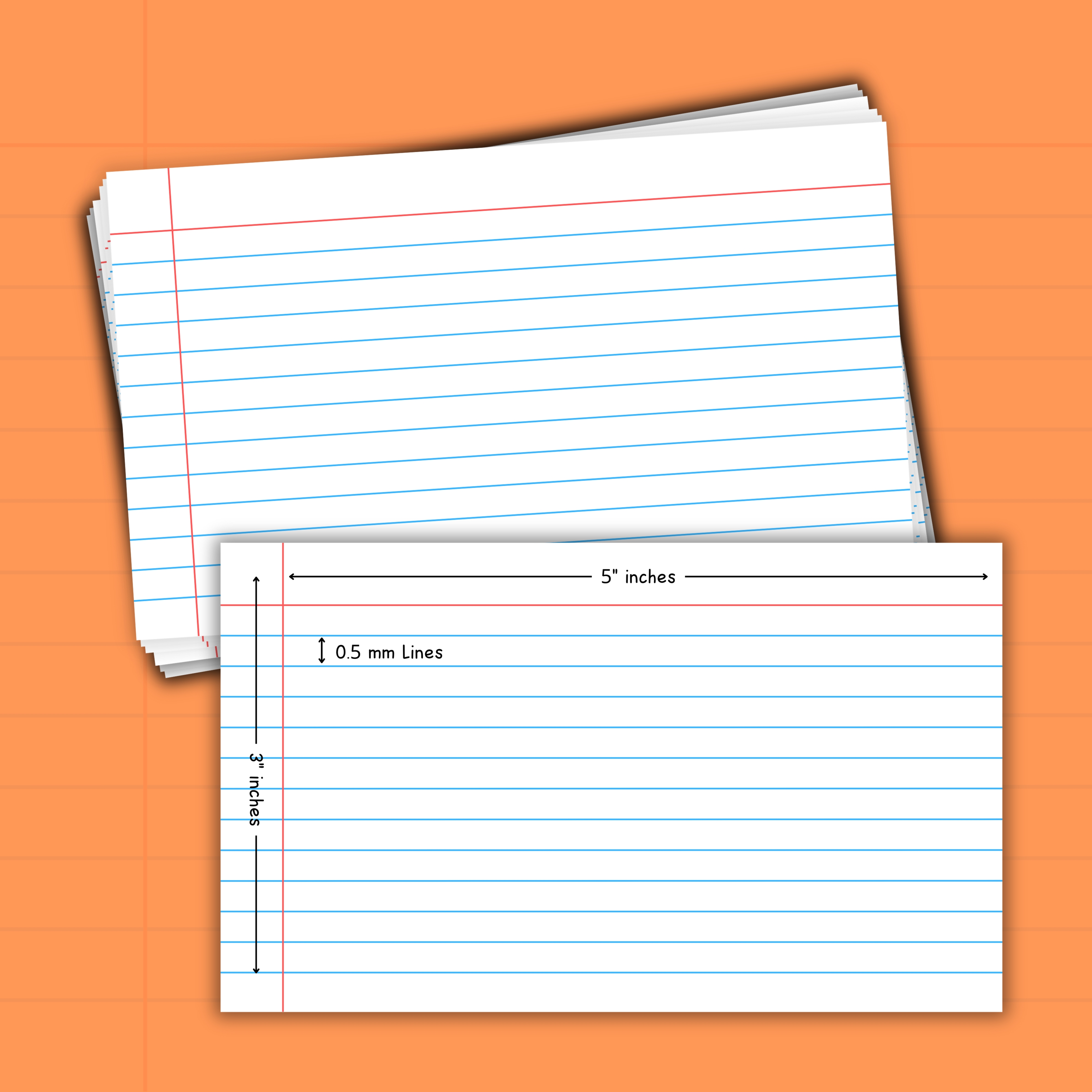 Index Cards - 3" × 5" (100pcs) | Daraz.lk