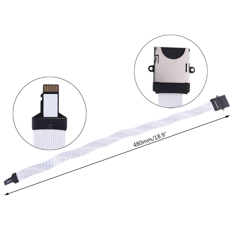 SD card Female to TF micro SD Male Flexible Memory Card Extension cable ...