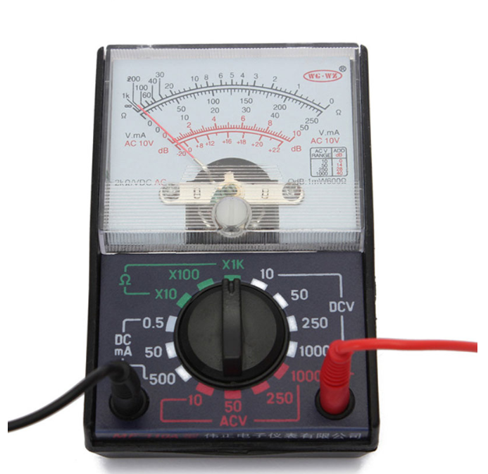 Electric Analog Multimeter Multi Portable Voltmeter Ammeter AC / DC ...