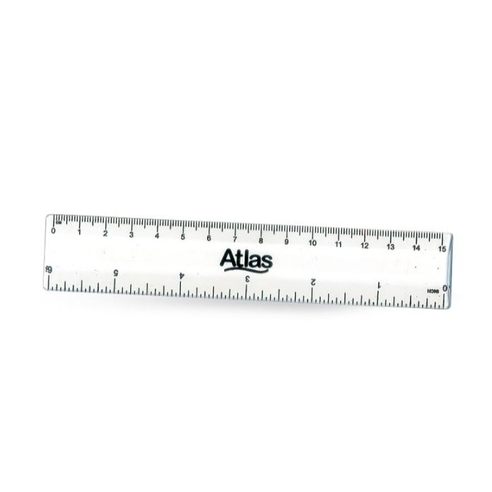 Atlas Clear 6" Ruler For Schools/Preschools - 01 nos | Daraz.lk