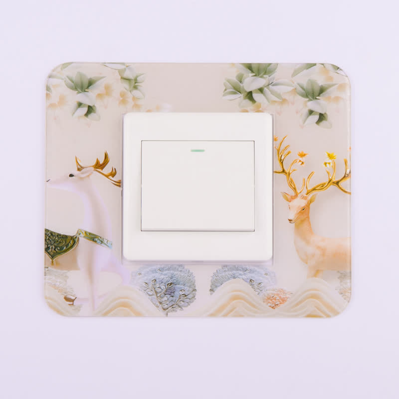 【HOT】 Modern Personality Acrylic Socket Switch Sticker Wall Stickers ...