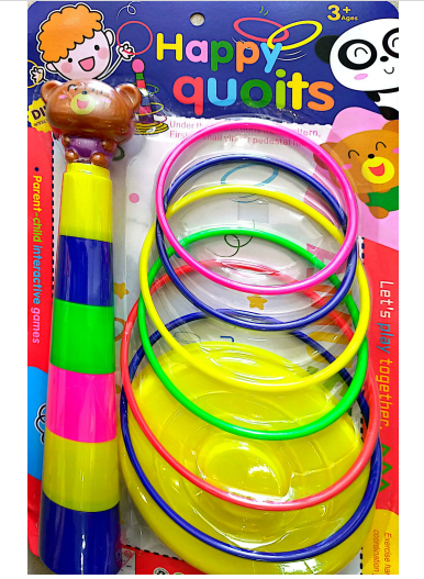Happy Quoits Plastic Ring Toss Quoits Hoopla Throw Game for Kids | Daraz.lk