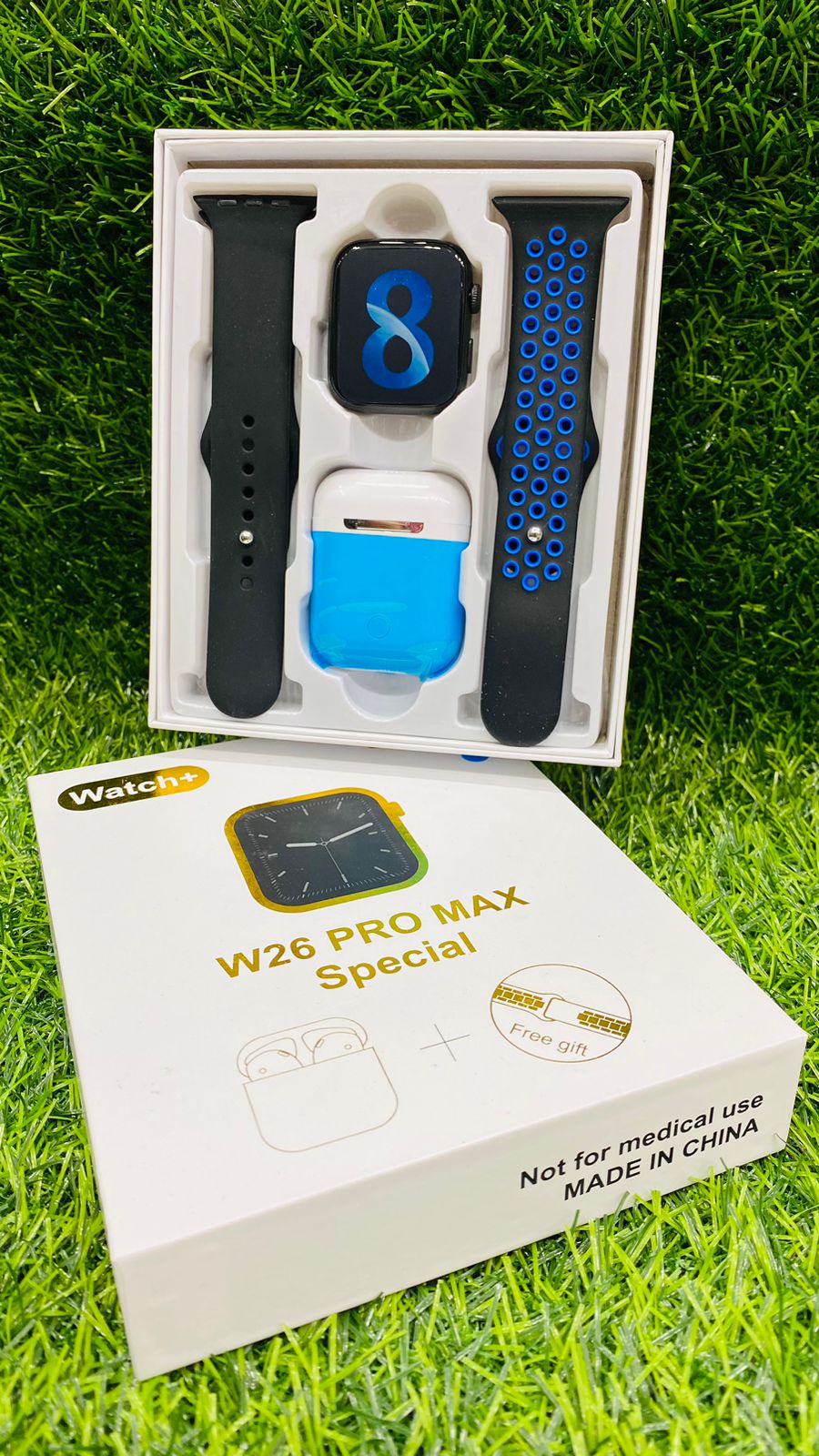 W26 Pro Max Special Series 8 Smartwatch with TWS Earbuds & Dual Straps | Daraz.lk