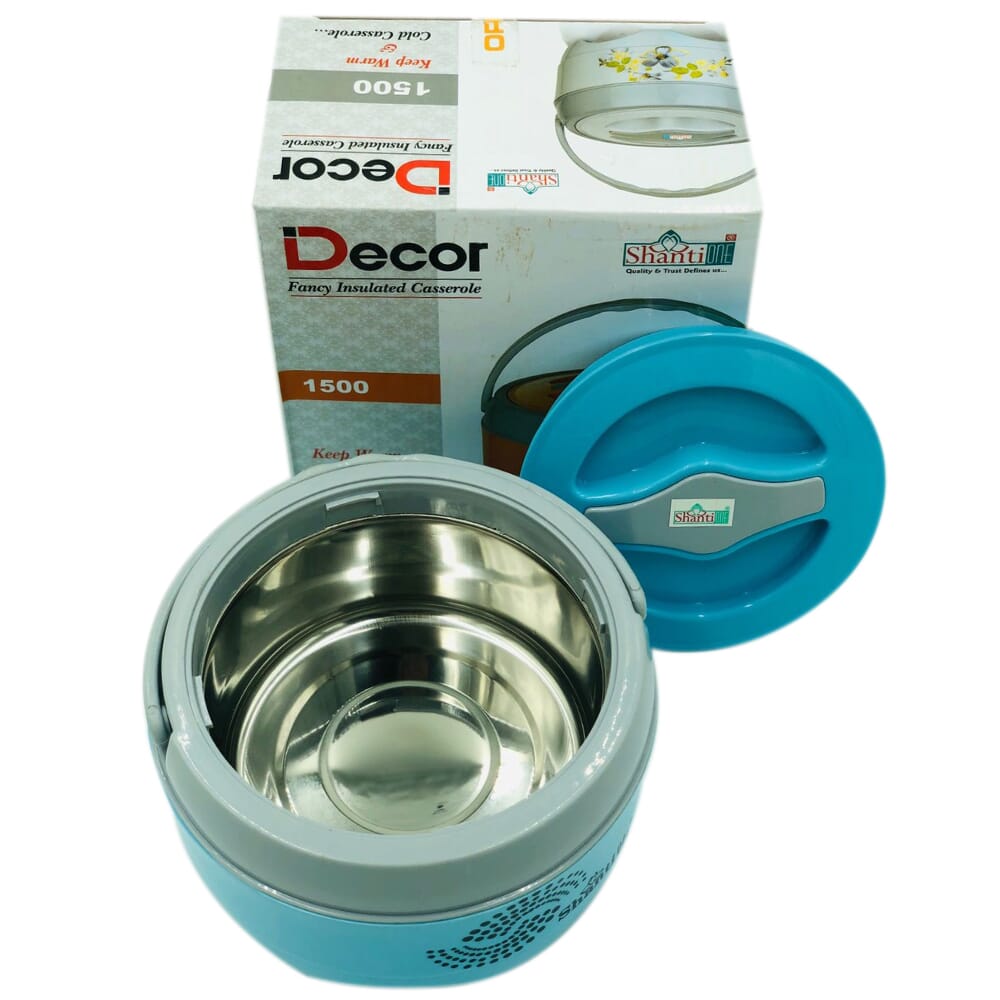 Decor Plastic Insulated Hot Box 1500Ml (Blue) | Daraz.lk
