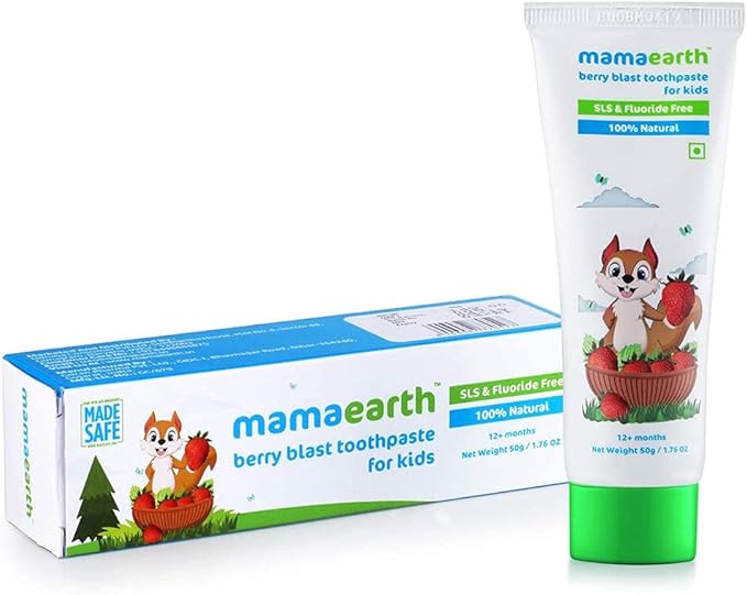 Imported Mama Earth Berry Blast Toothpaste for Kids - 50g Original ...