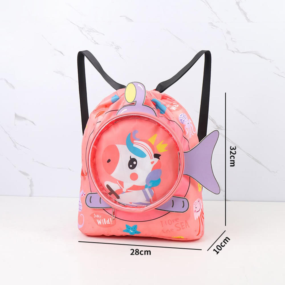 Children's Swimming Bag Cute Animals Beach Backpack For Kids Swimming ...
