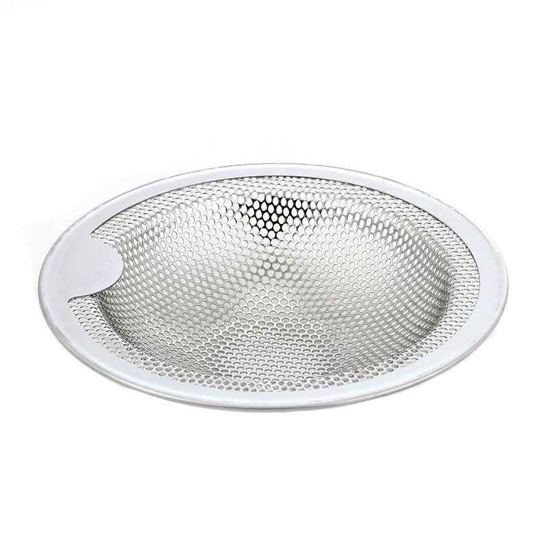 Stainless Steel Mesh Sink Strainer Kitchen Drain Food Slag Mesh Sink ...