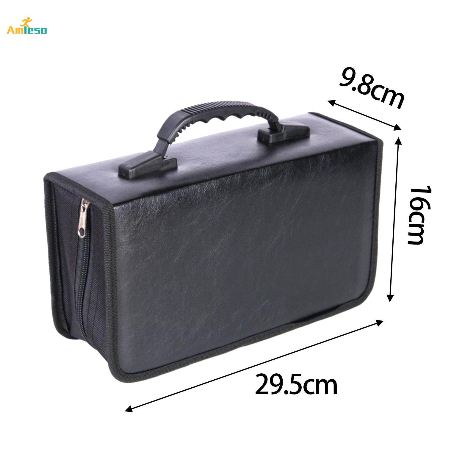 CD Case Carrying Black Wallet Organizer Holders CD Sleeves CD Case ...