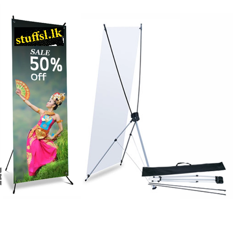 X stand banner Flex Standee Display Stand 2x5 feet for Marketing ...