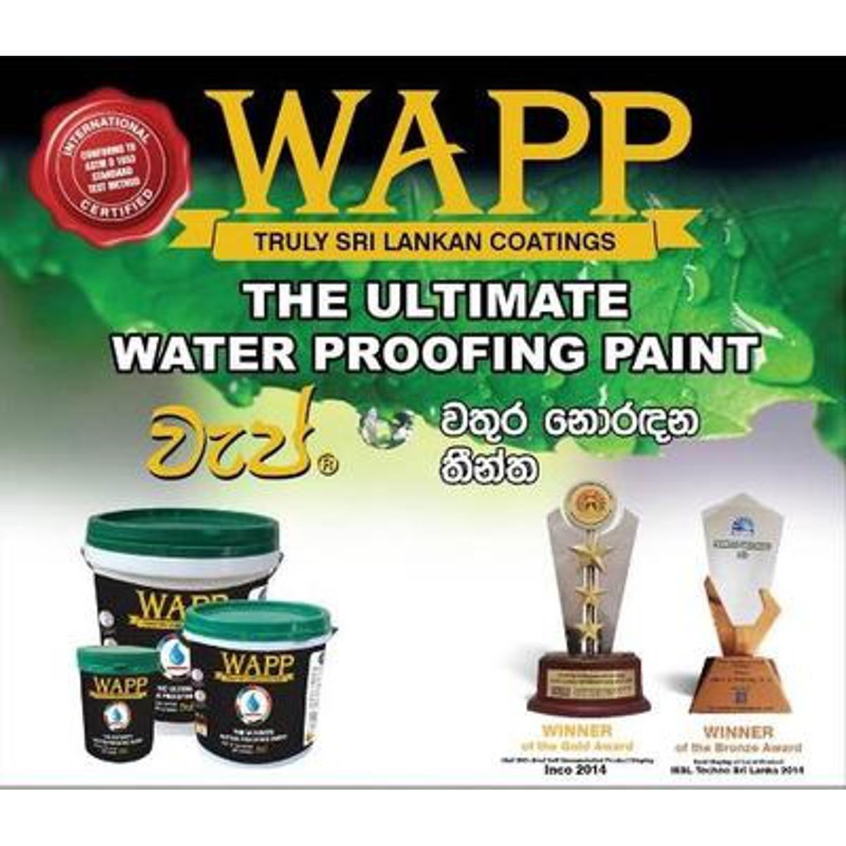 WAPP 3 in 1 waterproofing paint Brown | Daraz.lk