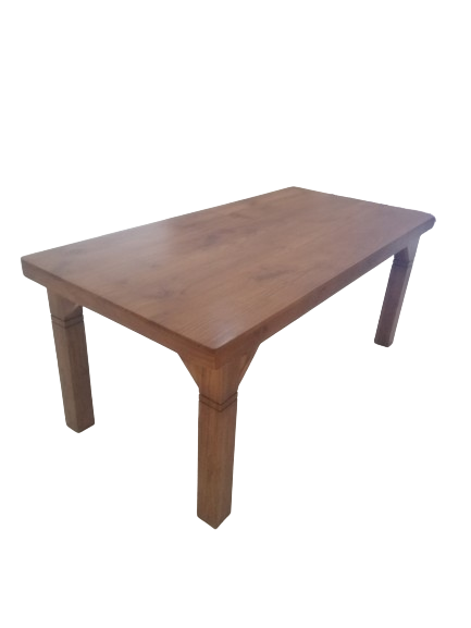 Round Edge Dining Table 3x6 Feet Teak Wood | Daraz.lk