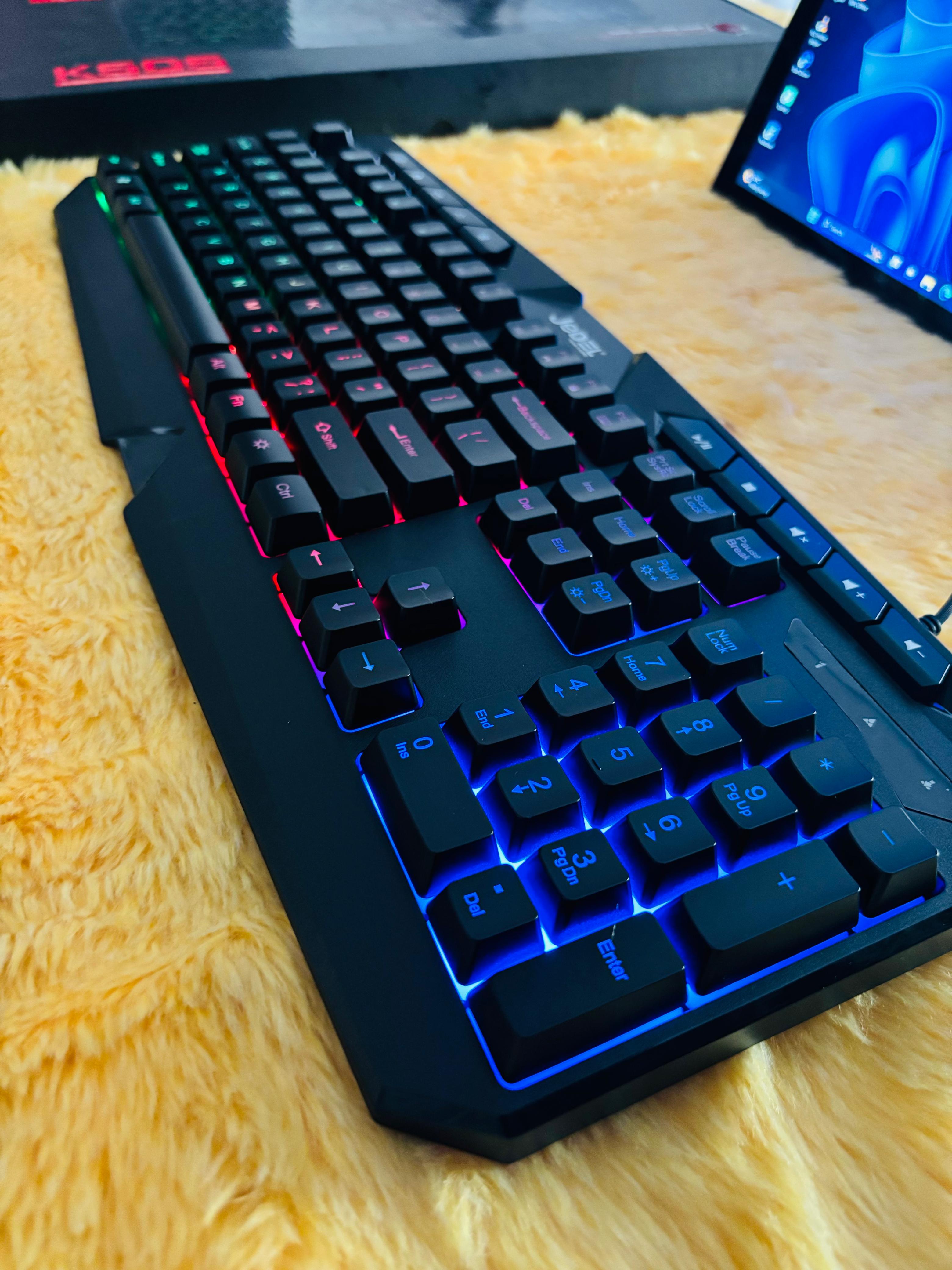 Original jedel k505 RGB Multimedia RGB Gaming keyboard | Daraz.lk