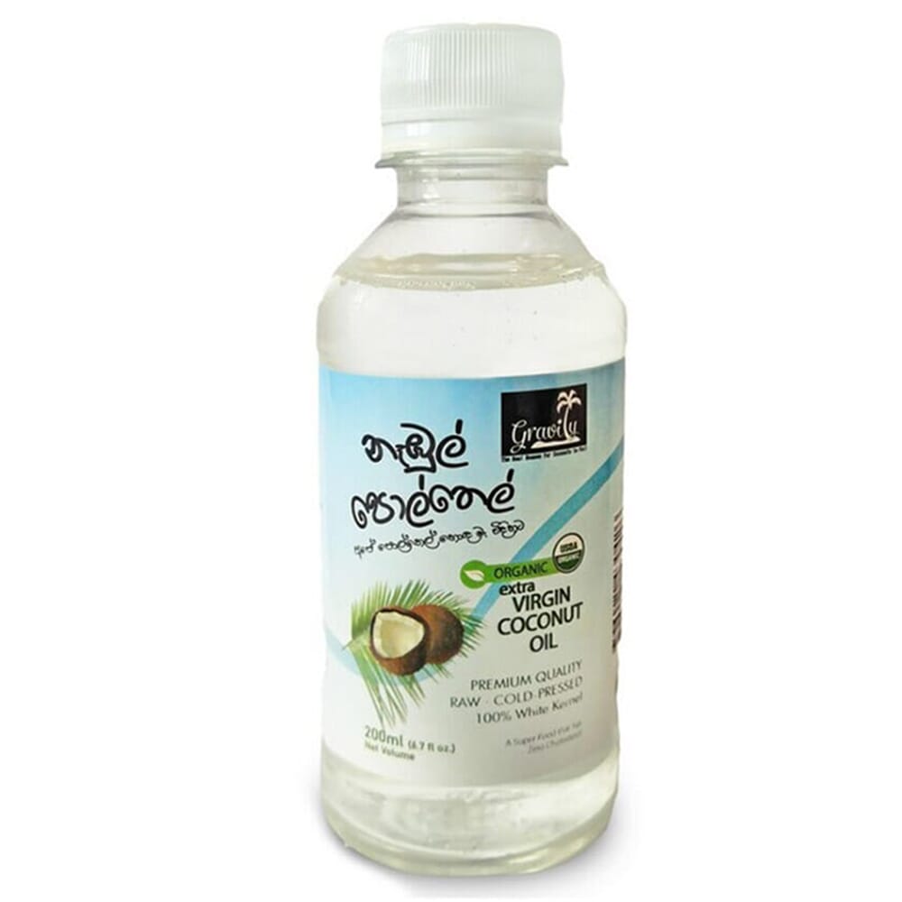Gravity Extra Virgin Coconut Oil 200 ml (නෑඹුල් පොල්තෙල්) - Plastic Bottle | Daraz.lk