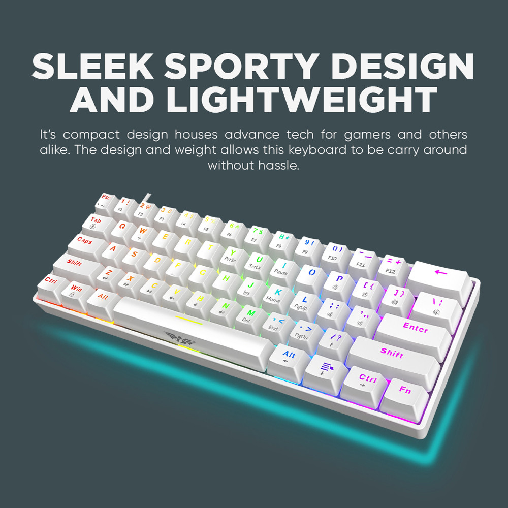 Armaggeddon MKA 1C Nex Hotswappable 61 Keys Wired Mechanical Keyboard ...