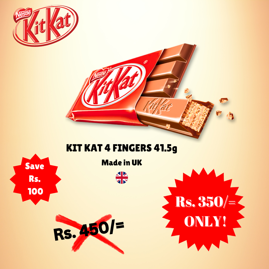 Kit Kat 4 Fingers - Made in UK - 24 piece box | Daraz.lk