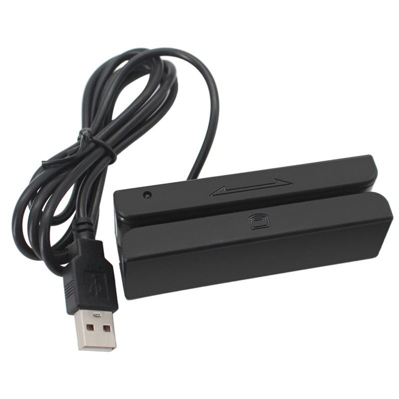 MSR90 USB Magnetic Strip Card Reading Machine Card Reader Stripe 3 ...