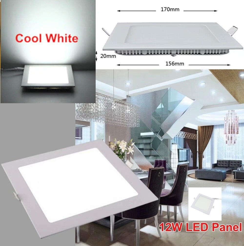 12W Square LED Panel Light Surface Mounted LED Ceiling Light Downlight ...