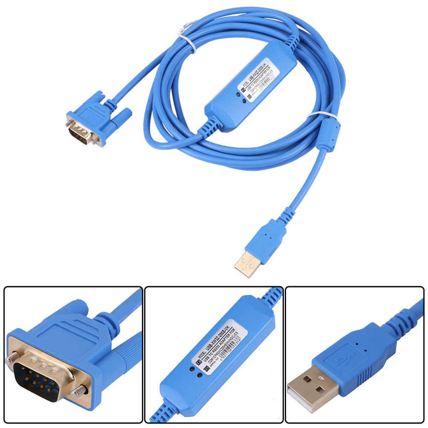 3 Meter PLC Programming Cable for Omron CQM1H/CPM2C Series Blue with CD ...