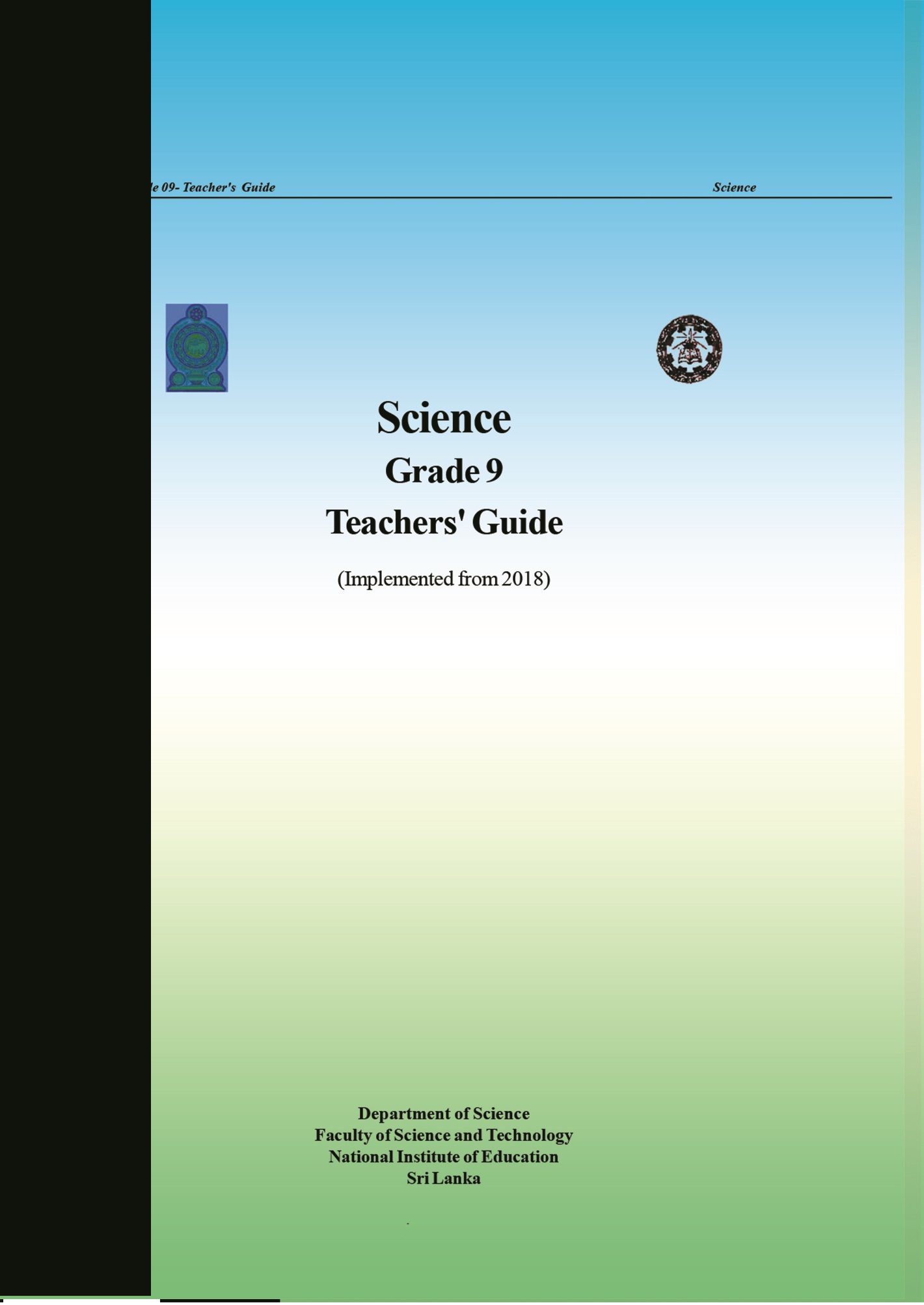 Science (2018) - Teachers Guide - Grade 9 - English Medium | Daraz.lk