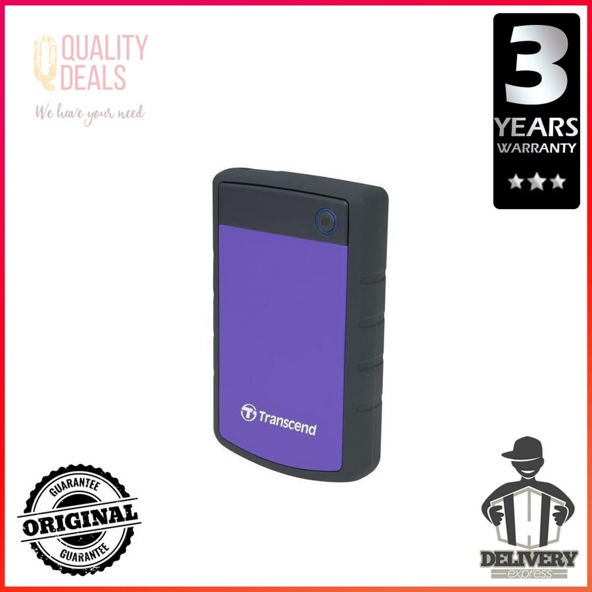 Transcend Storejet 25h3 1TB/2TB/4TB USB 3.1 Gen 1 External Hard Disk ...