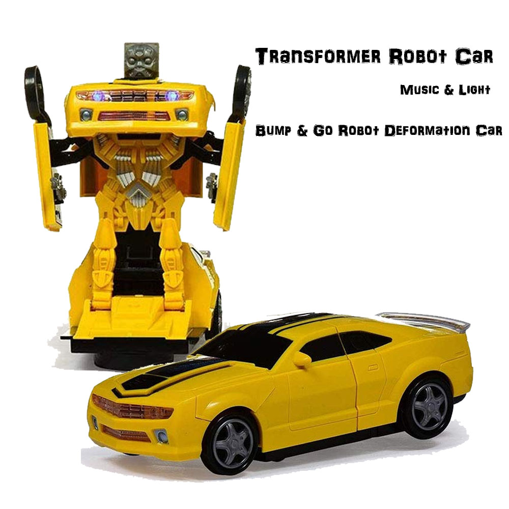 Bump & Go Transformer Robot Car Automatic Robot Car for Kids with Music ...