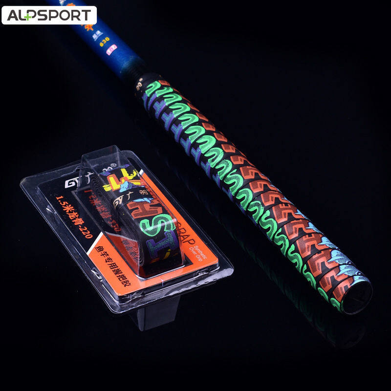 ALP Shark Print 1.5m Long Keel Hand Grips Fishing Rod Wrap Yonex Handle ...