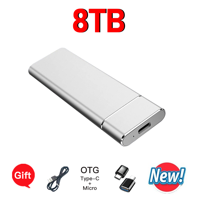 External Hard Drive SSD 1TB High-capacity USB/Type-C Interface High ...