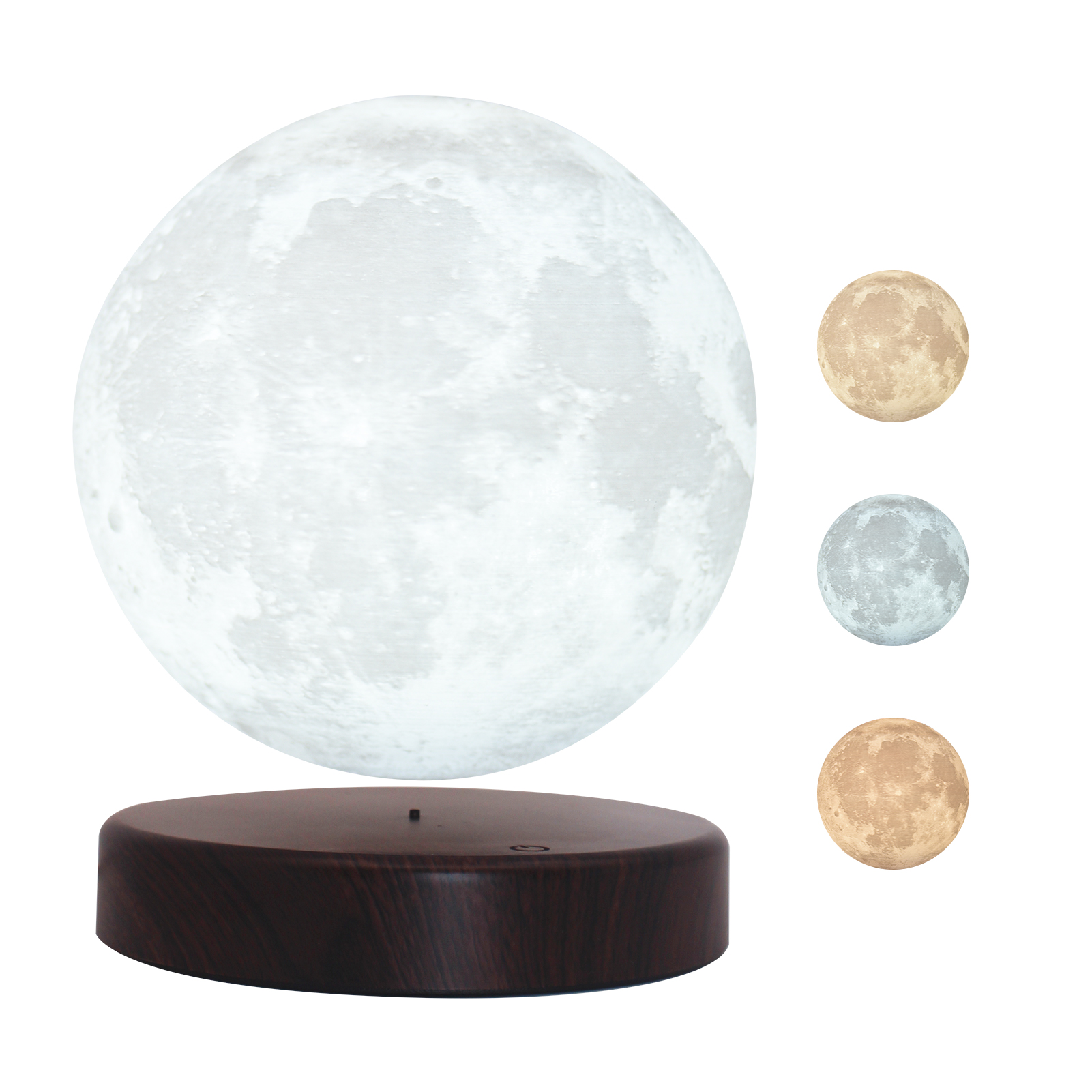 Levitating Moon Lamp Night Light Floating and Spinning Moonlight ...