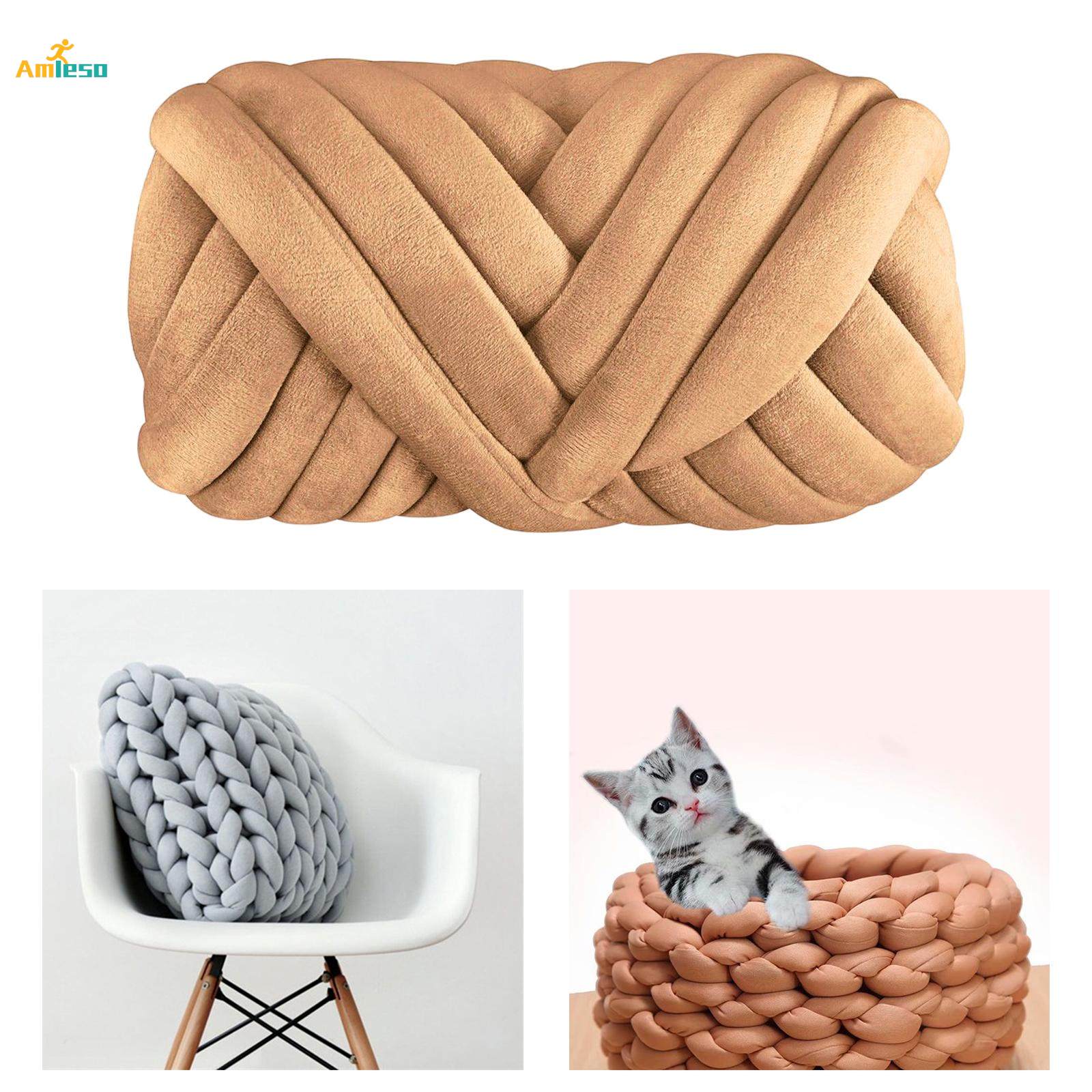 Cloth Polyester Chunky Yarn Knitting Arm Knitting Soft Yarn Hand Knit ...