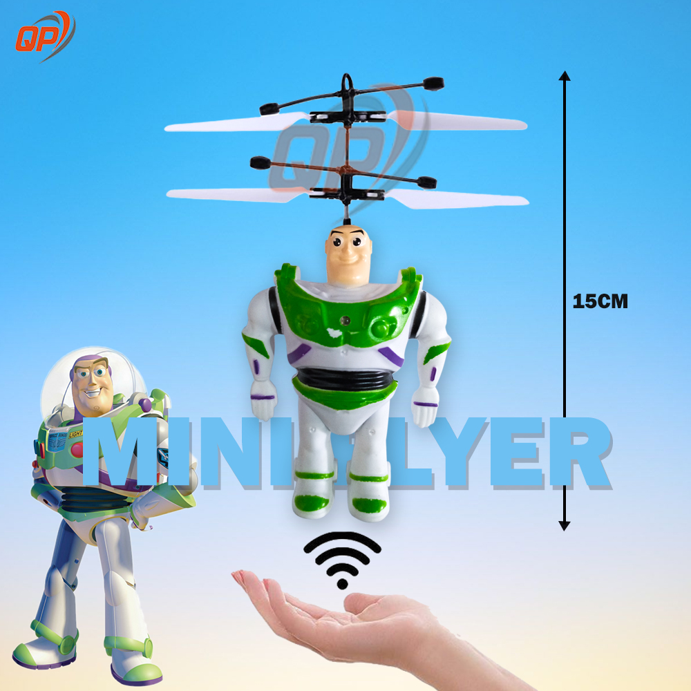 QP USB Rechargeable Buzz Lightyear Drone Flying Hand Sensor Aircraft ...
